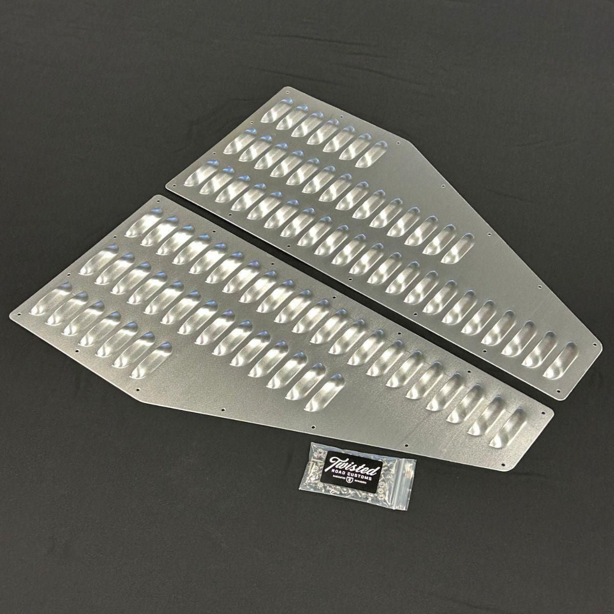 3-Row - USA - Bolt-On Hood Louver Panel Set - Complete Cooling Kit - w ...
