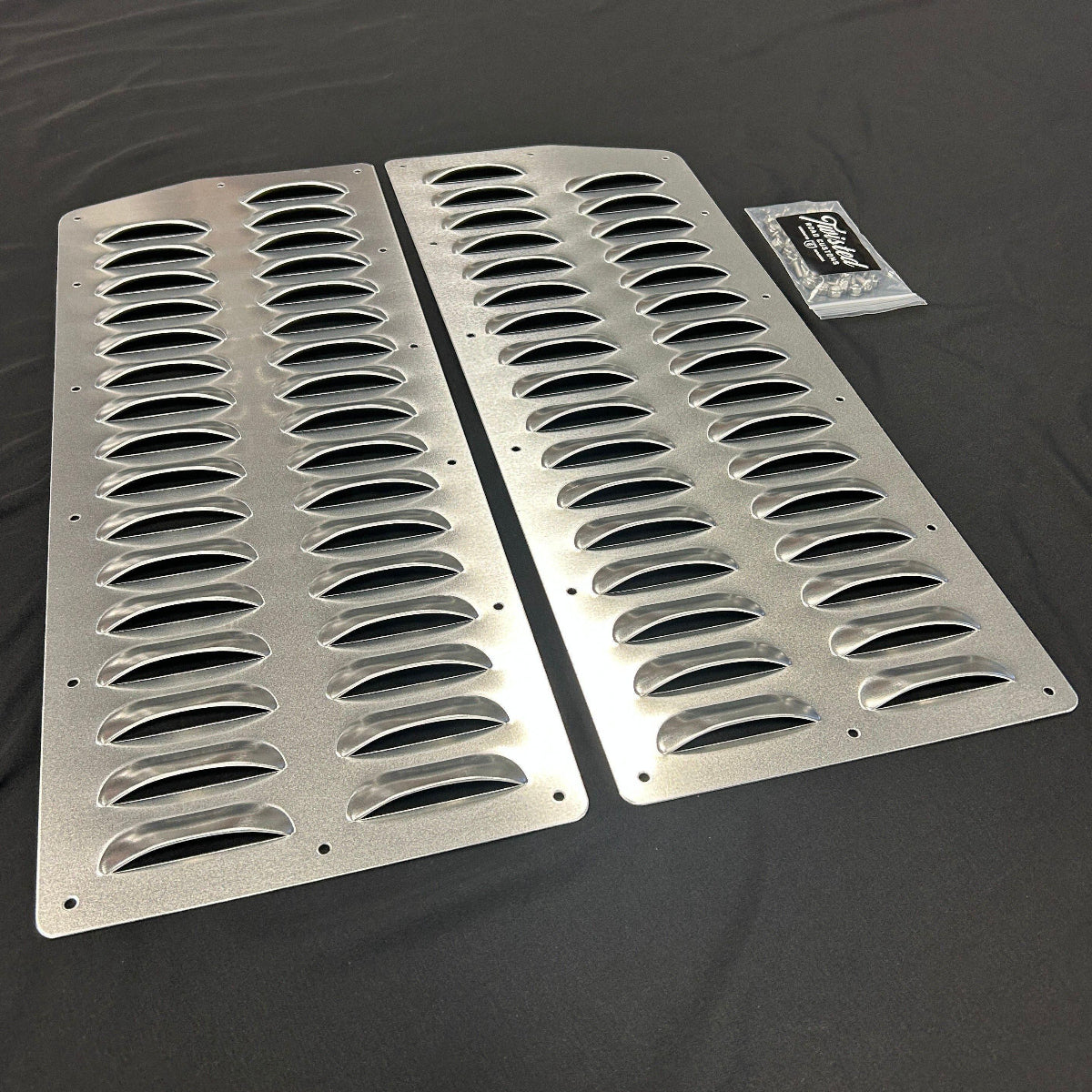 2-Row - USA - Bolt-On Hood Louver Panels Set - Complete Cooling Kit ...