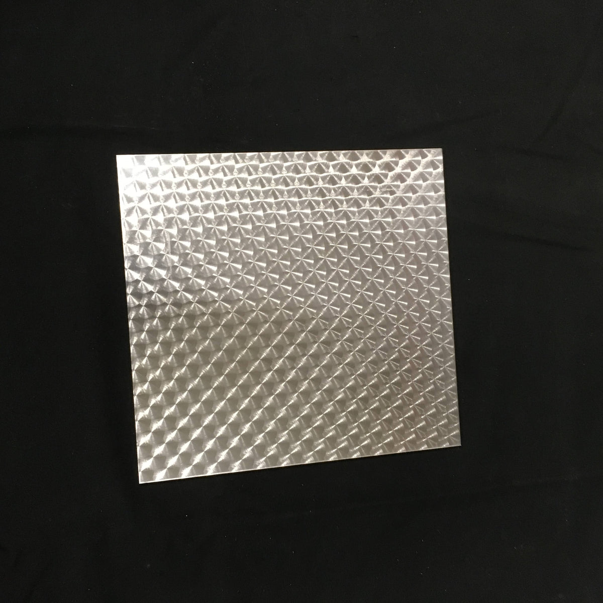 Engine Turned Sheet Metal | 6" x 6" Sample Piece | Twisted Road Customs